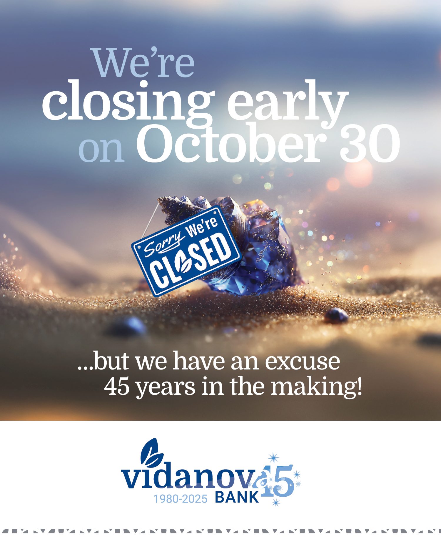 Update: Temporary Closure of Main Parking Lot - Vidanova Bank